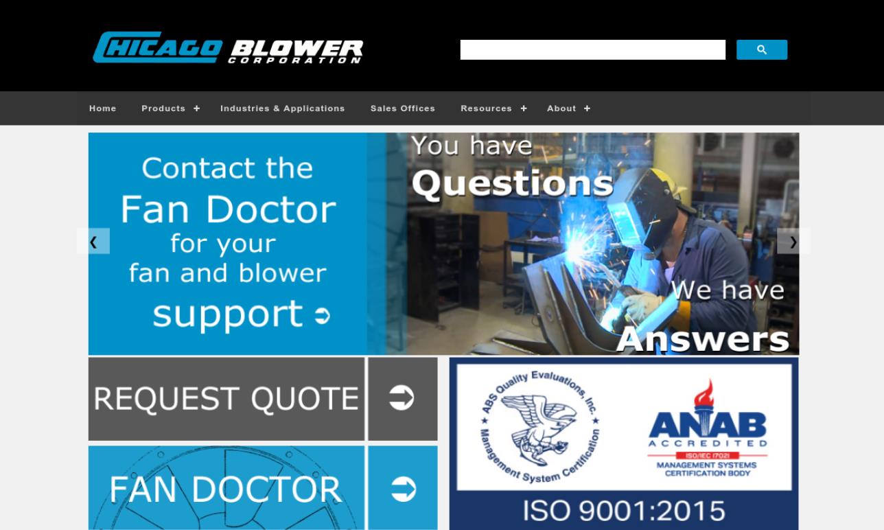 Chicago Blower Corporation | Blower Manufacturers